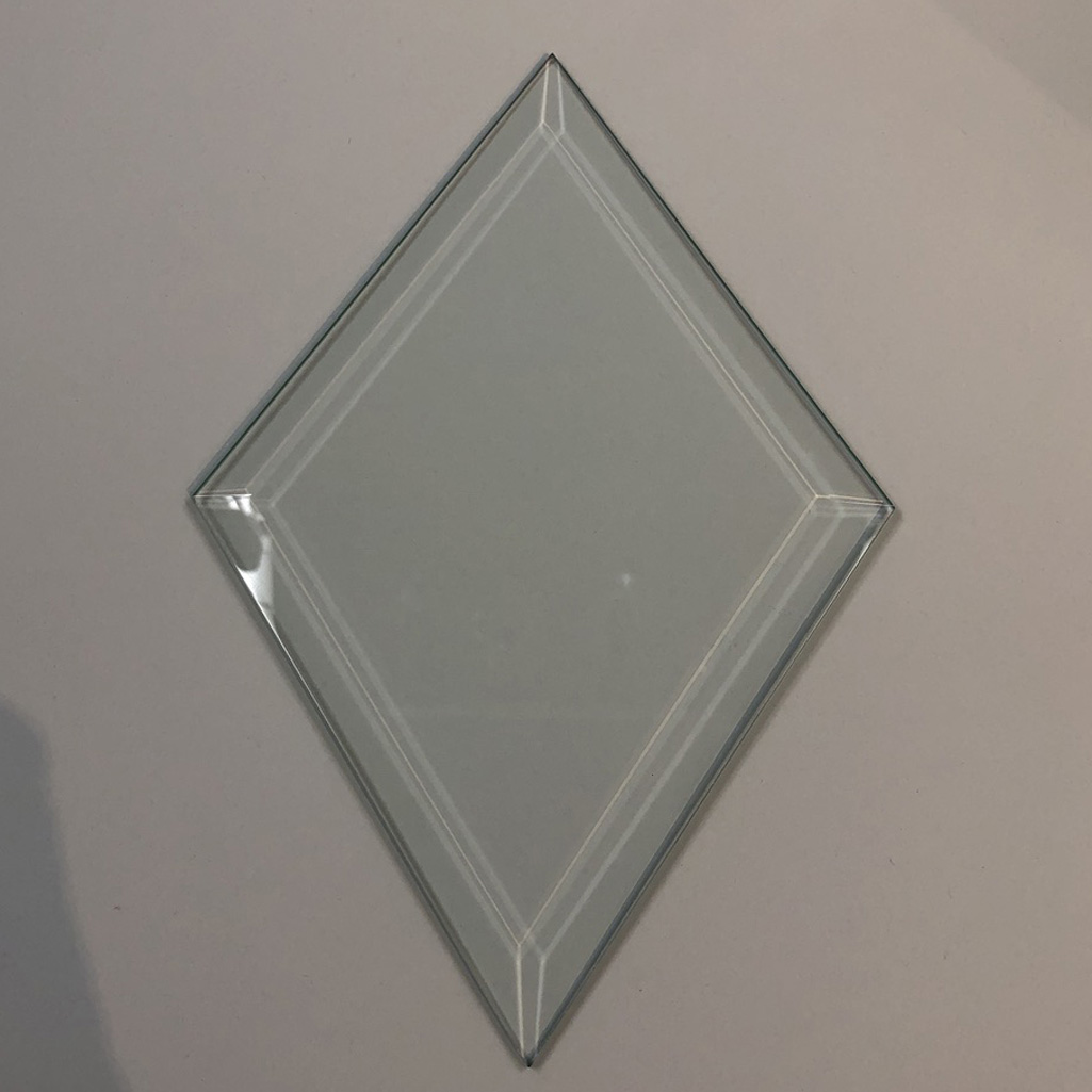 Diamond Bevel Glass 6″ x 9 “ | Glass House Store