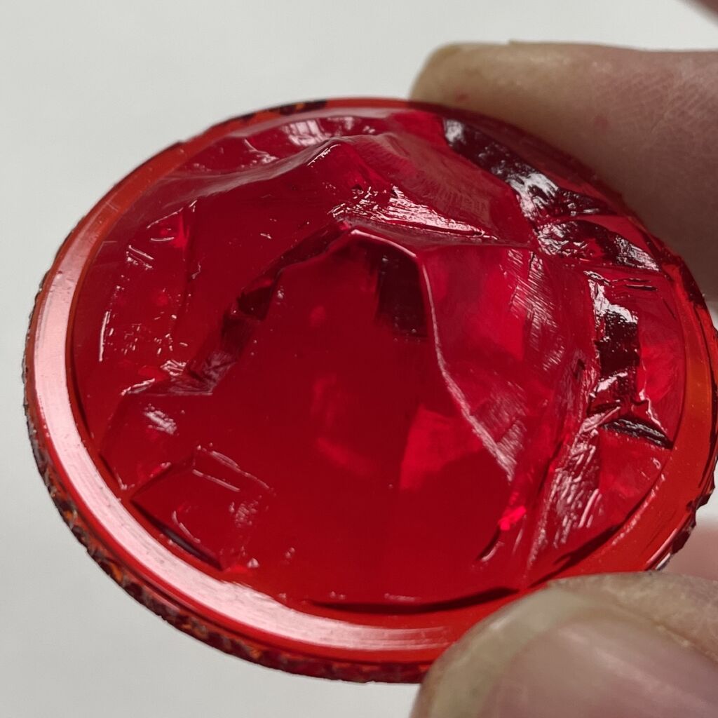 Round Lava 38mm Jewel- Red RM38-10 | Glass House Store