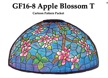 Worden GF16-8 Apple Blossom Lamp Pattern | Glass House Store