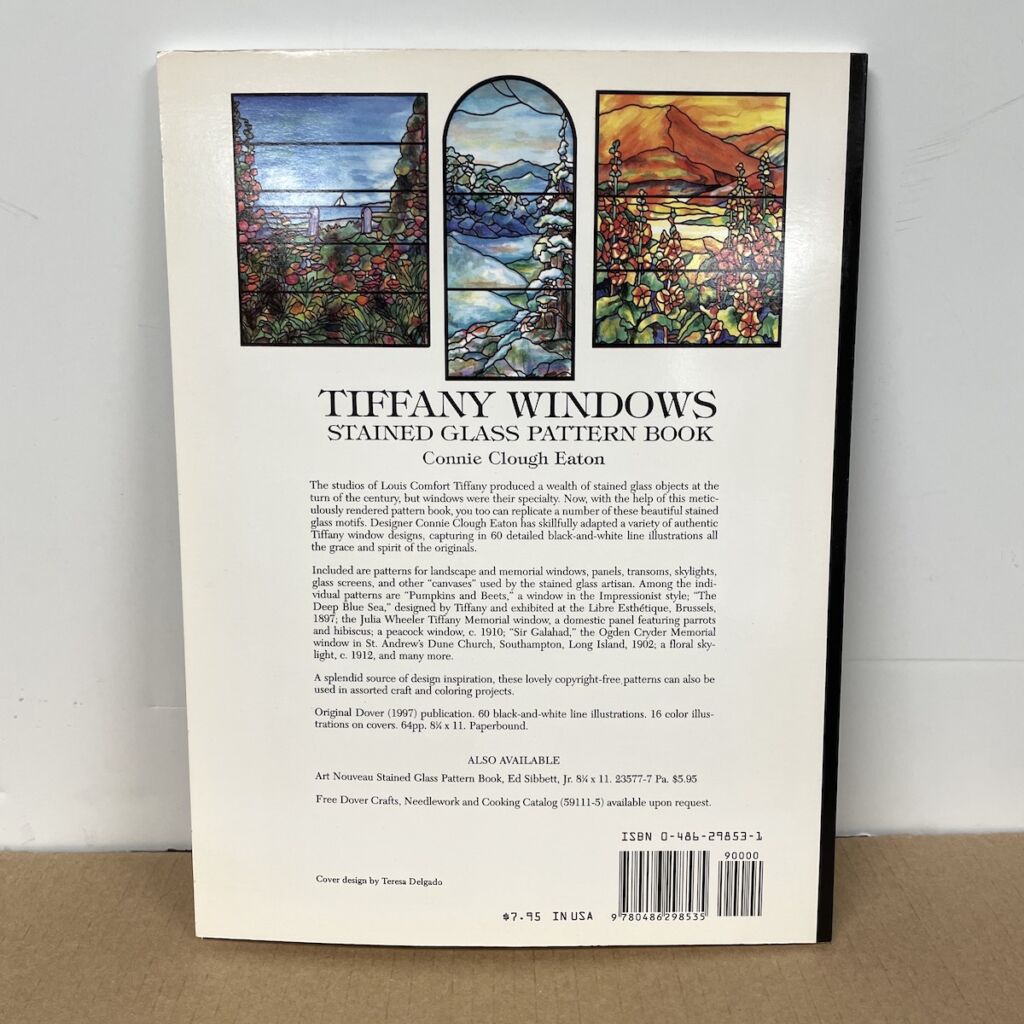 Tiffany Windows Stained Glass Pattern Book | Glass House Store